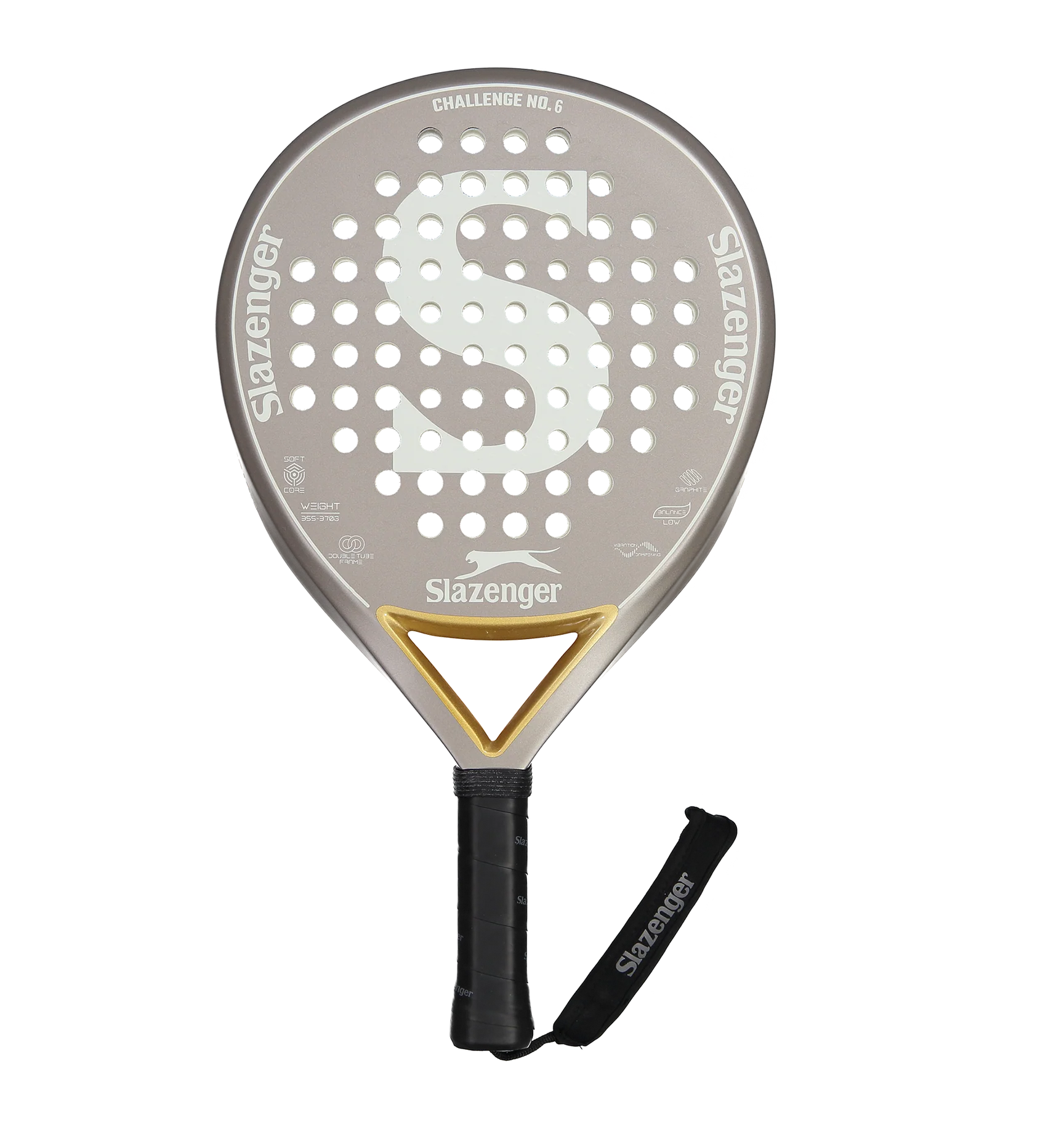 Slazenger CHALLENGE NO 6 ROUND GRAPHITE Padel Racket – LovePadel.ie